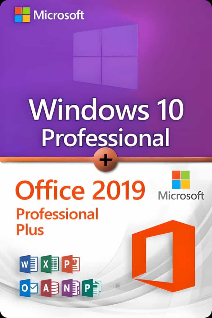 Microsoft Windows 10 Professional + Microsoft Office 2019 Professional ...
